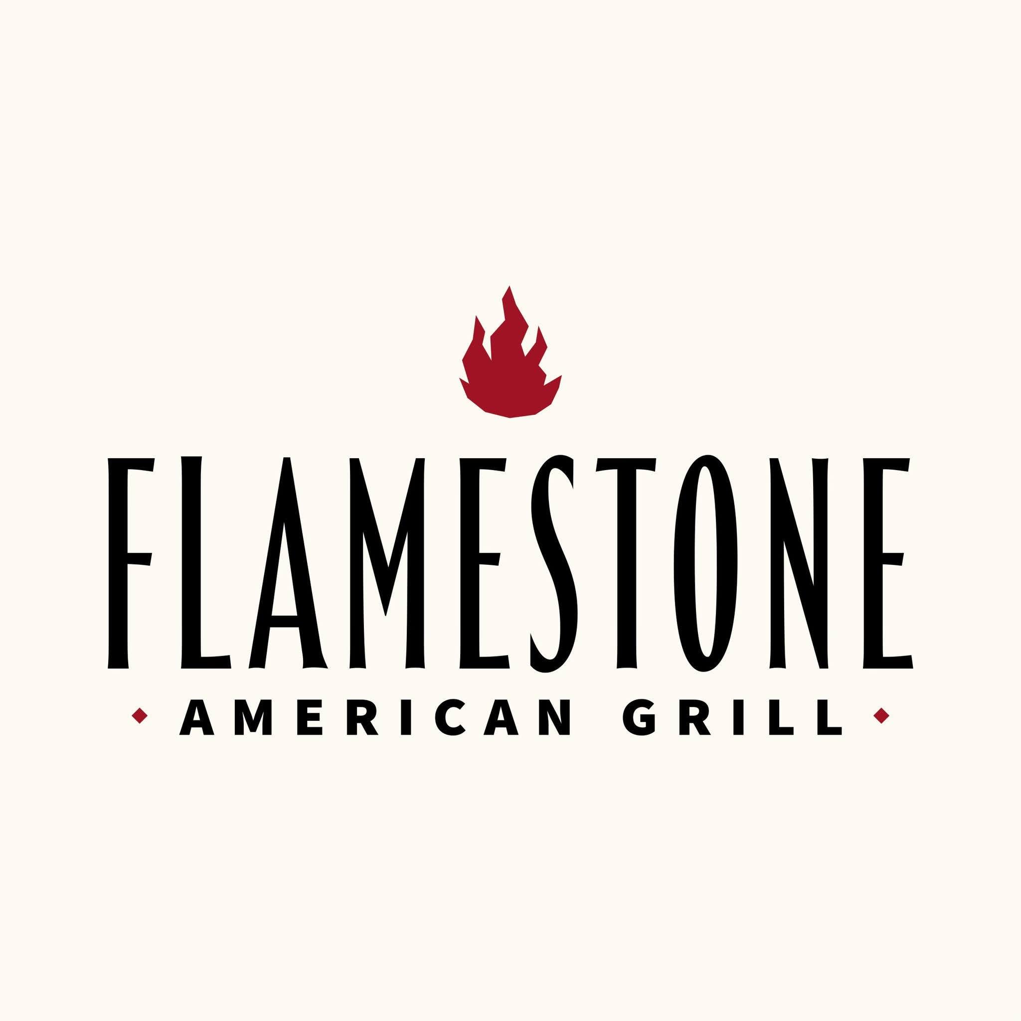 slide 10 of 10. Uploaded merchant gallery logo slide for Flamestone American Grill.