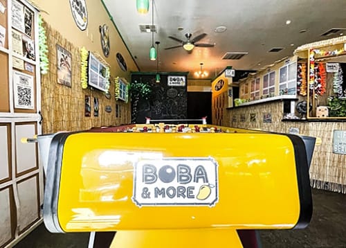 slide 3 of 8. Uploaded merchant gallery slide for Boba & More.