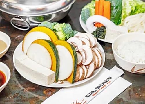 slide 6 of 9. Uploaded merchant gallery slide for California Shabu Shabu.